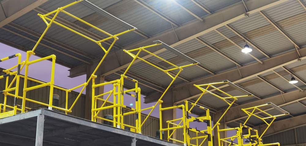 Safety Railing and Modular Guardrail made from Slip-on Railing Fittings ...